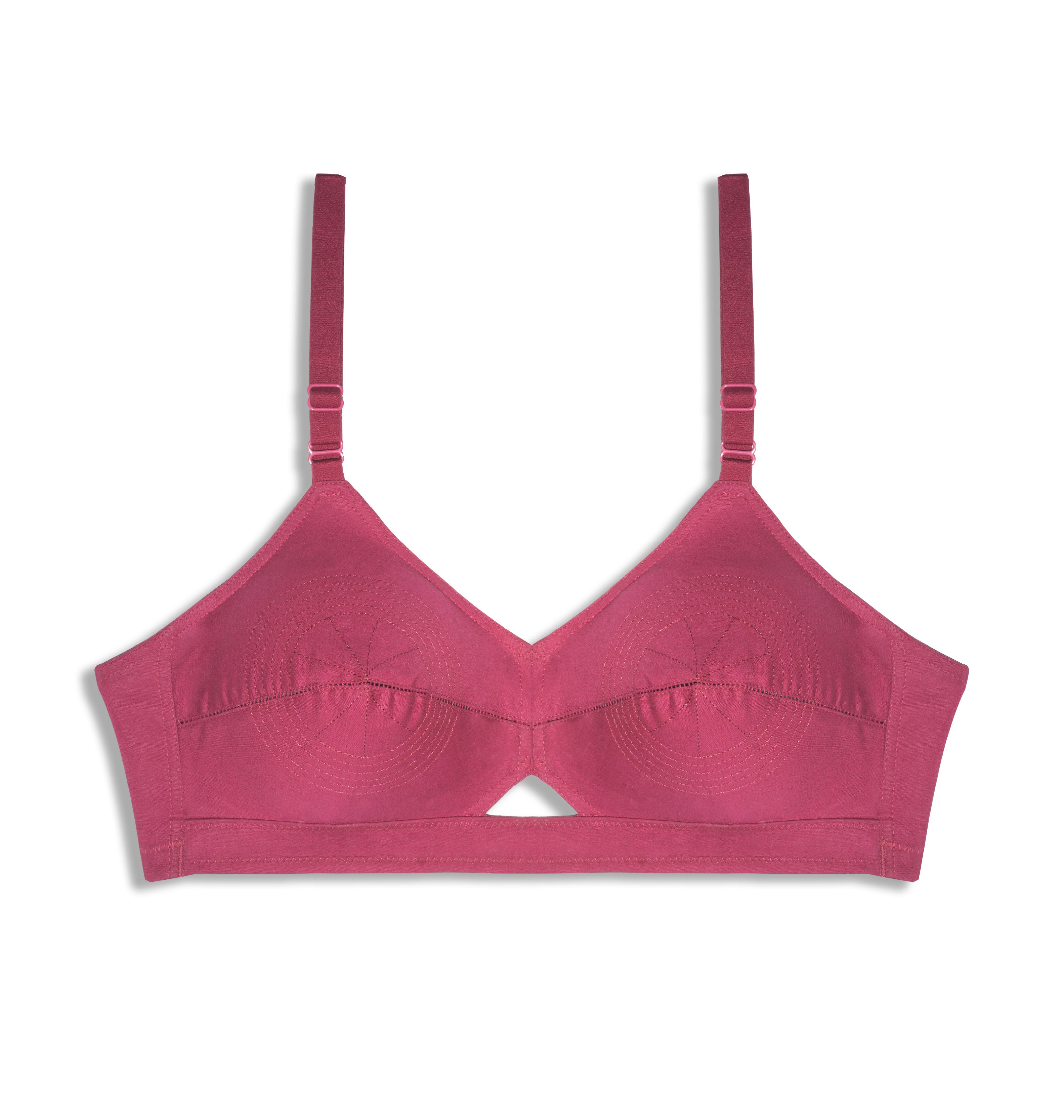 Woven Ring - Stretchable Cotton Bra With Double-Layered Cups | Blossom